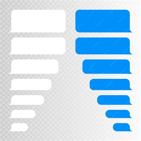 Premium Vector Message Bubbles Design Template For Messenger Chat Or Website Modern Vector