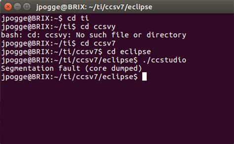 CCS Linux CCS Crashes On Start Code Composer Studio Forum Code Composer Studio TI