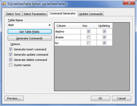 Working With Command Editor