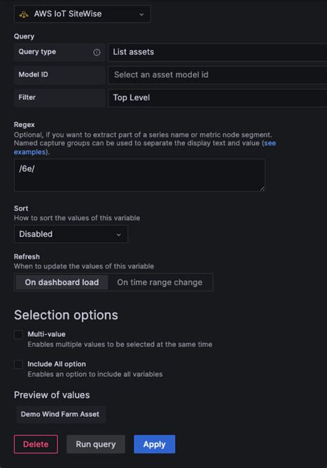 Request Ability To Filter Assets On Asset Name · Issue 154 · Grafanaiot Sitewise Datasource