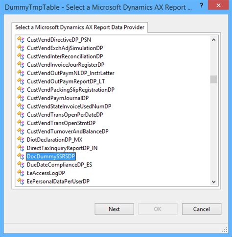 How To Develop A New Ssrs Report Docentric Ax