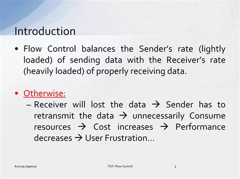 Tcp Protocol Flow Control Pptx Internet Computing