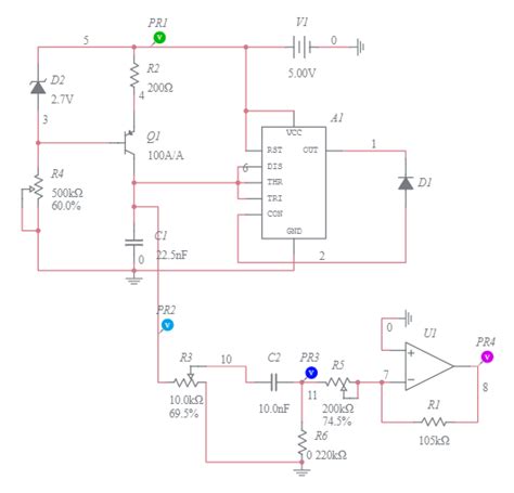 Sawtooth Waveform Generator Using IC 555 2 Multisim Live