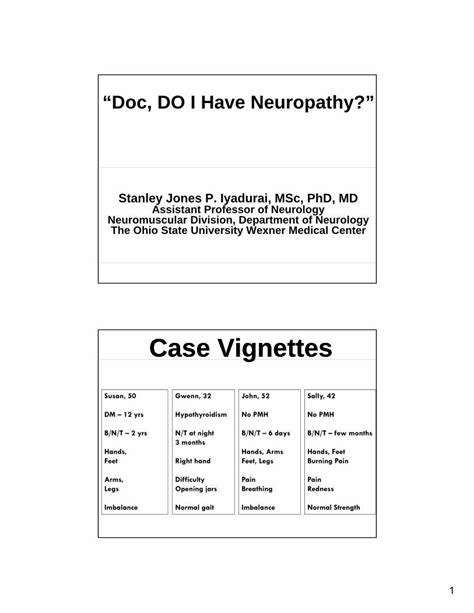 Pdf Approach To Neuropathy Final Handout Ppt Approach To Neuropathy 2 Pdf3 Not All That