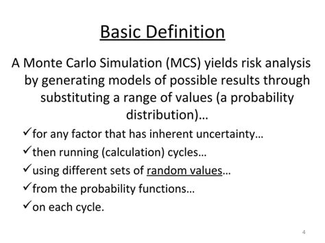 Monte Carlo Simulations Ppt