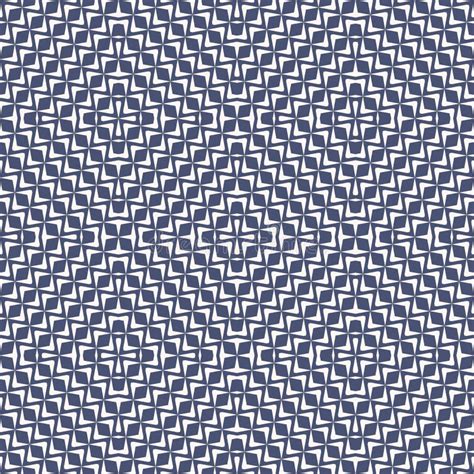 Vector Geometric Seamless Pattern With Concentric Wavy Lines Blue And White Stock Vector
