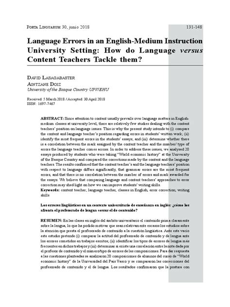 10 language errors in an english medium instruction pdf second