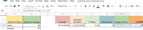 Know How To Calculate Margin Of Error In Google Sheets