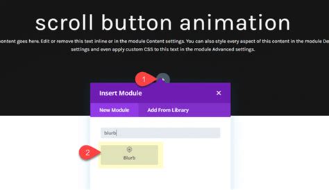 4 Animated Scroll Buttons For Your Divi Sites Hero Section And How To