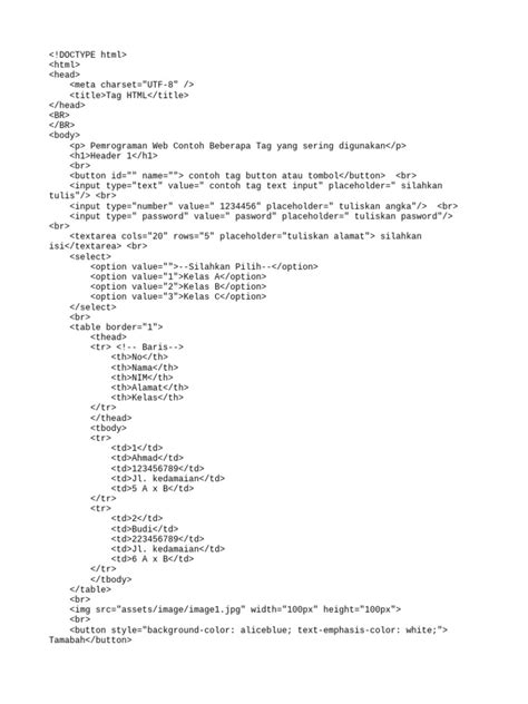 Doctype Html Pt2 Pdf