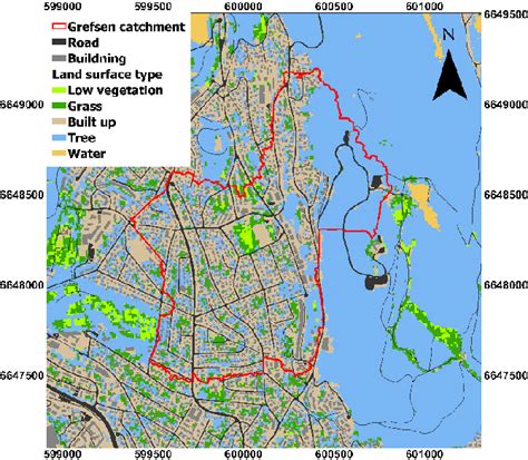 Land Surface Including Roads Buildings And Land Surface Classification Download Scientific