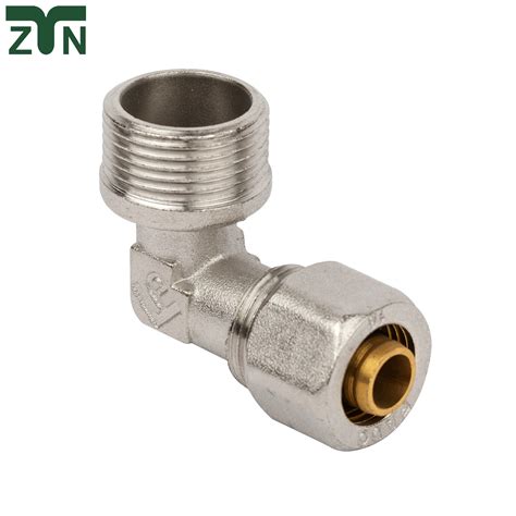 Pex Al Pex Pipe Brass Fittings Elbow Aluminium Plastic Pipe Copper Connector Brass Compression