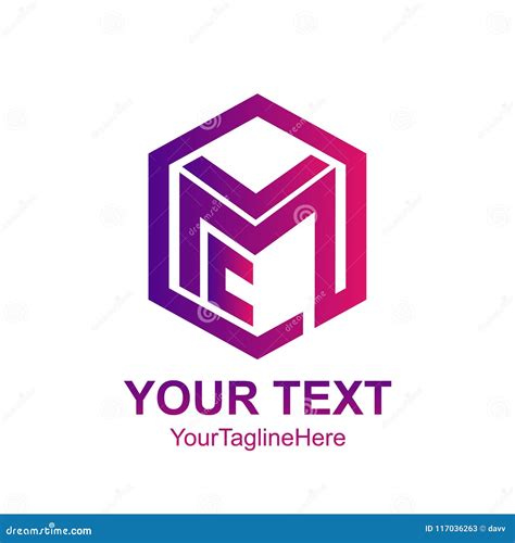 Initial Letter Lmc Logo Template Collorfull Cube Line Design For Stock Vector Illustration Of