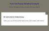 Pure CSS Popup Window With Popup Close Button