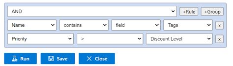How To Configure The Field Value Selector Into The Rule Builder