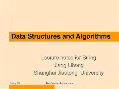 ppt data structures and algorithms powerpoint presentation free