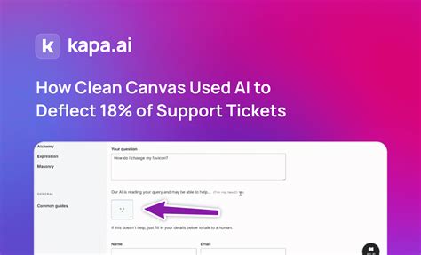 how clean canvas used ai to deflect 18 of support tickets in 1 month
