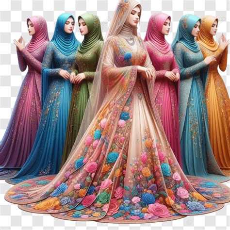 히잡 생성 Ai를 사용한 다양한 국적의 소녀 초상화 소녀들 히잡 다른 국적 Png 일러스트 및 이미지 에 대한 무료 다운로드 Pngtree