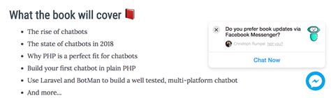 my build chatbots with php book christoph rumpel