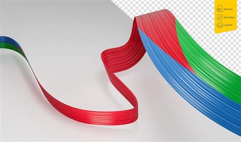 Premium Psd 3d Flag Of Eritrea 3d Waving Ribbon Flag Isolated On Isolated Background 3d