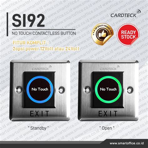 No Touch Exit Push Button Stainless Access Control Rfid Fingerprint Shopee Philippines
