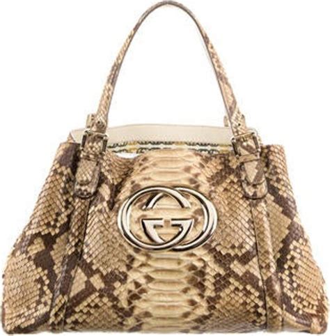 Gucci Python Britt Tote Shopstyle