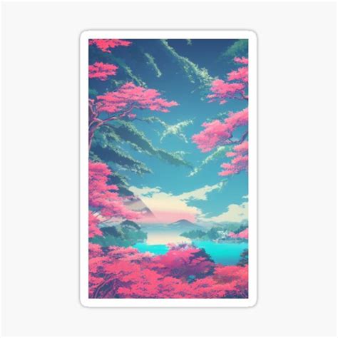 Sakura Morning Sticker For Sale By Grimsun Redbubble