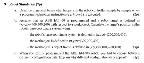 Robotics Lecture And Lab Teknik And Bygguniversitet Pluggakuten
