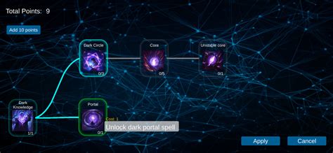 Simple Talent Tree Ui