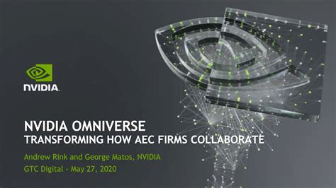 Gtc 2020 Nvidia Omniverse Transforming How Aec Firms Collaborate