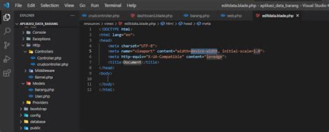 TUTORIAL CRUD LARAVEL UNTUK PEMULA LARAVEL