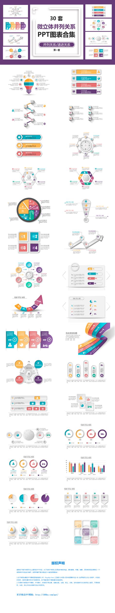 30 Sets Of Micro Stereo Parallel Relationship Ppt Chart Collecti