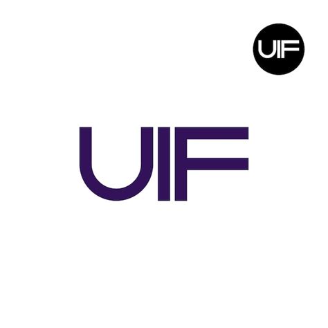 Premium Vector UIF Logo Letter Monogram Design