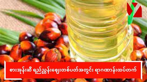 စားအုန်းဆီရည်ညွှန်းဈေး တစ်ပတ်အတွင်းကျပ် ၃၀၀ ကျော်ထပ်တက် Youtube