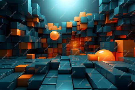 Premium Photo Abstract Background With Cubes Pattern Wallpaper 3d Cubes