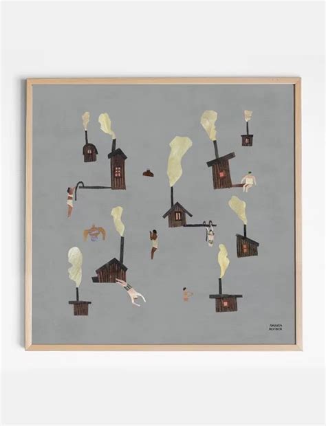 Poster Sauna By Amanda Hoffner Fine Little Day Konstnär Saunas