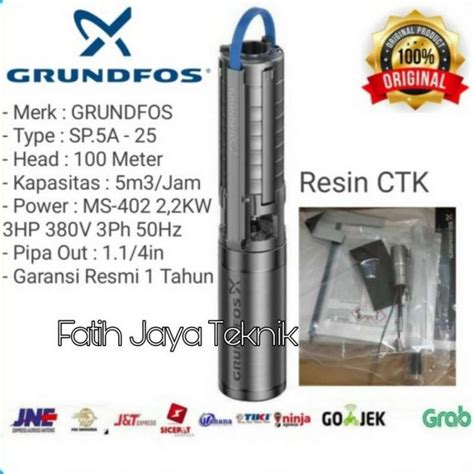 Jual Pompa Grundfos Sp 5a 25 3hp 3phase Pompa Submersible Grundfos Di Seller Fatih Jaya