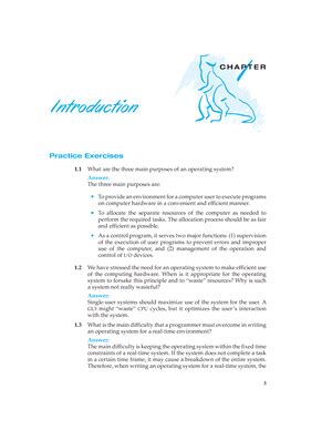 Operating System Solution Chapter C H A P T E R Main Memory Practice Exercises Name Two