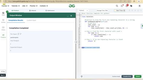 Srijan Das On Linkedin Day17 Codingjourney Geeksforgeeks Problemsolving Stringmanipulation