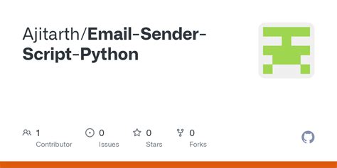 Github Ajitarthemail Sender Script Python