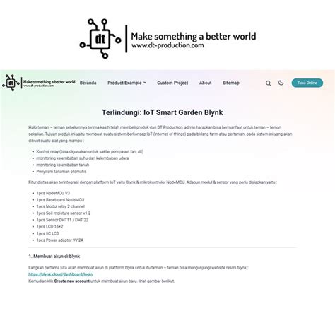 Jual Kit Iot Smart Garden Esp8266 Nodemcu Penyiram Tanaman Otomatis Shopee Indonesia