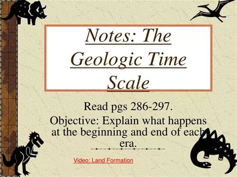 PPT Notes The Geologic Time Scale PowerPoint Presentation Free Download ID 3099472