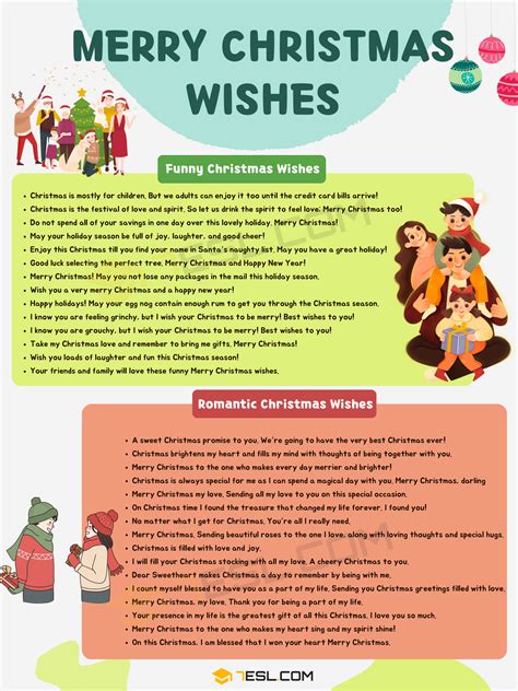 80 Merry Christmas Wishes In English Funny And Romantic • 7esl