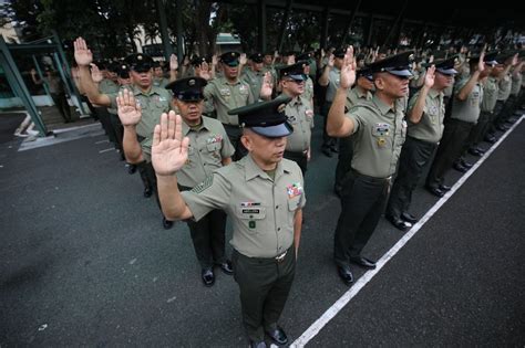 Phl Army Personnel Reaffirms Allegiance To Afp Code Of Conduct
