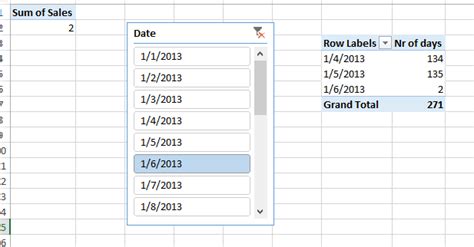 Show The Sum Of Sales For The Last 3 Days Based On Date Selection