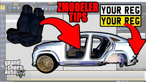 How To Add Seats And Number Plates To Cars Gta V Zmodeler Fivem
