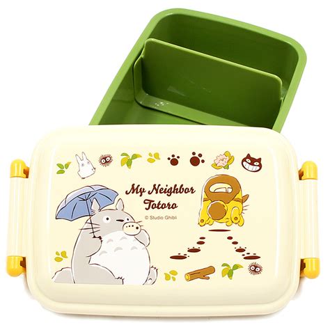 Buy Ghibli My Neighbour Totoro Catbus Rectangular Bento Box With Clips At Artbox