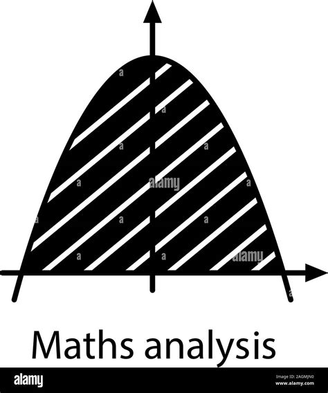 Coordinate System Glyph Icon Maths Analysis Parabola Area Algebra Axis System Silhouette