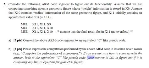 Consider The Following ARM Code Segment To Figure Chegg
