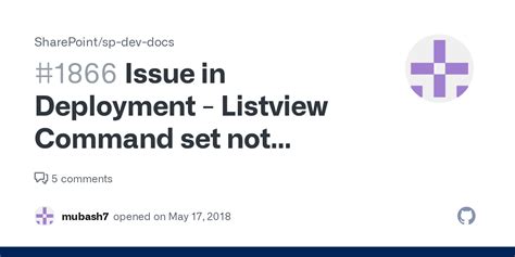 Issue In Deployment Listview Command Set Not Appearing In Document Library · Issue 1866